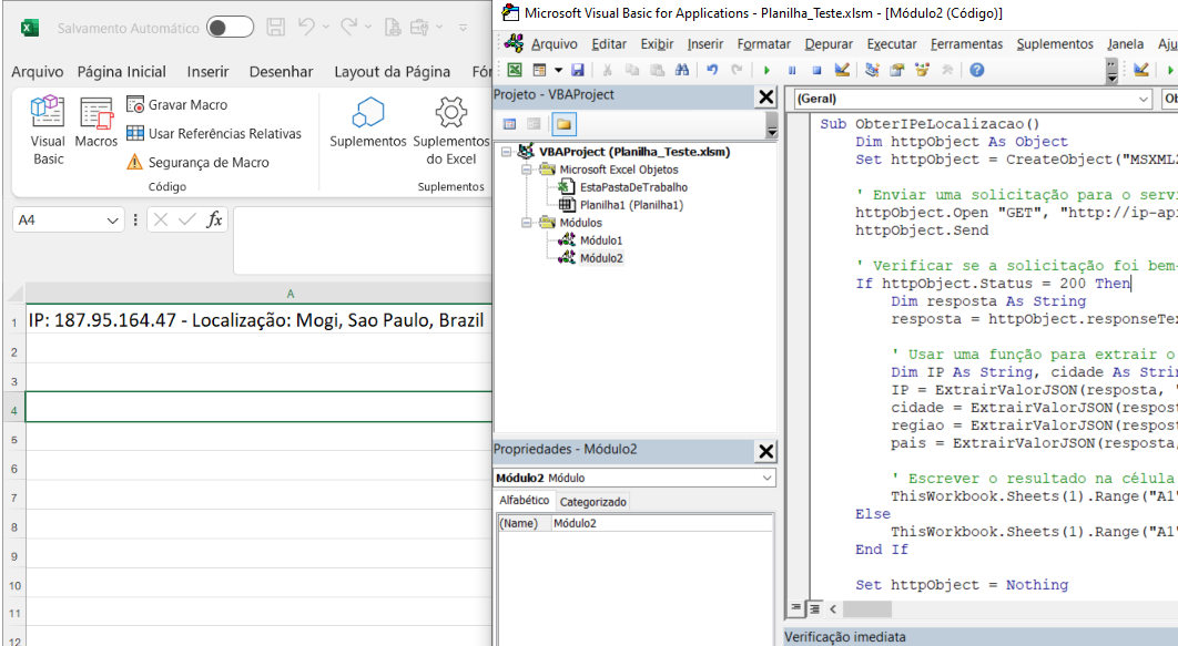 Meu IP Local - Saibam